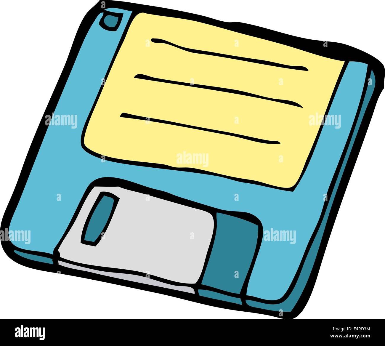 cartoon old computer disk Stock Vector Image & Art - Alamy