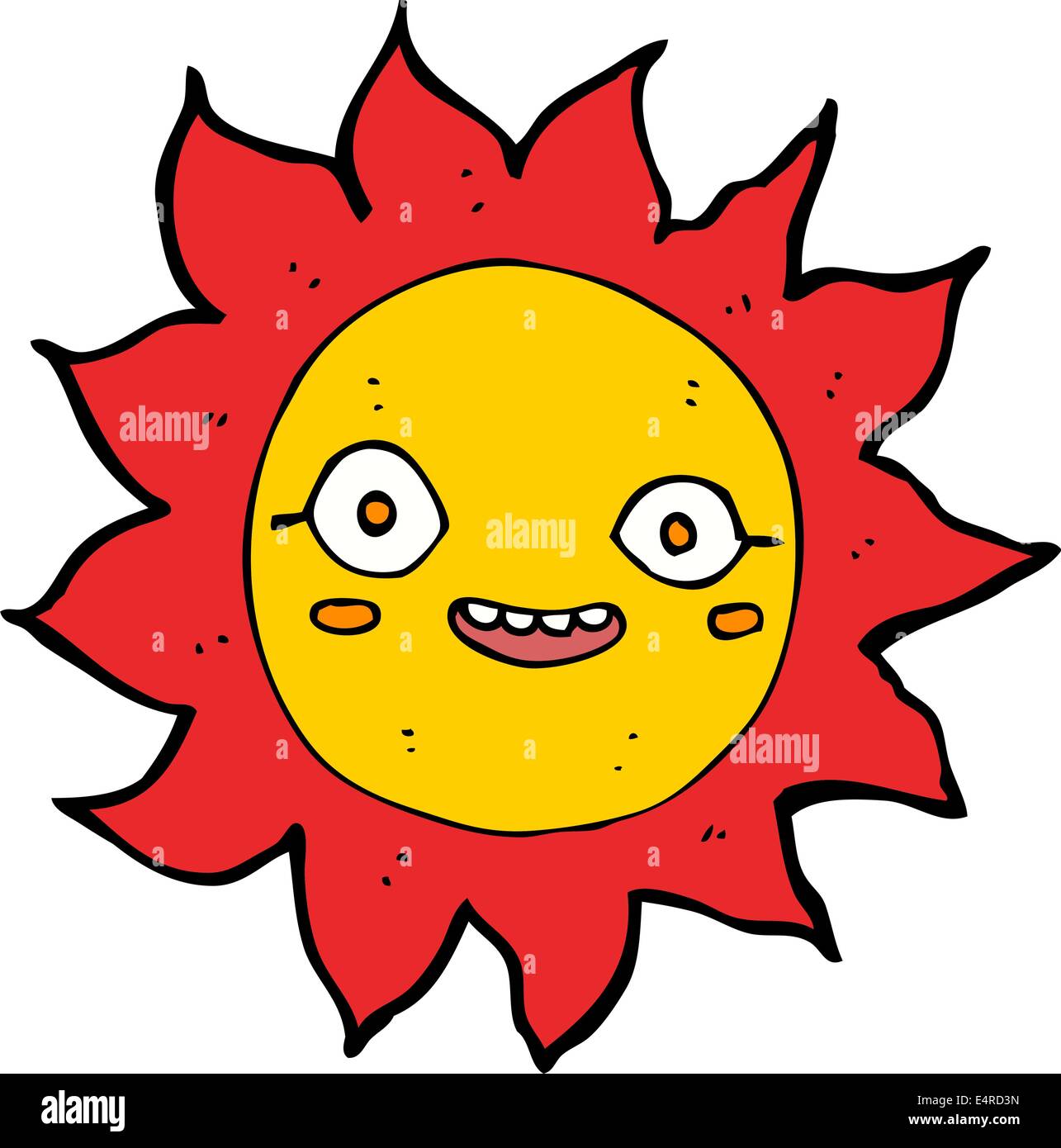 cartoon happy sun Stock Vector Image & Art - Alamy