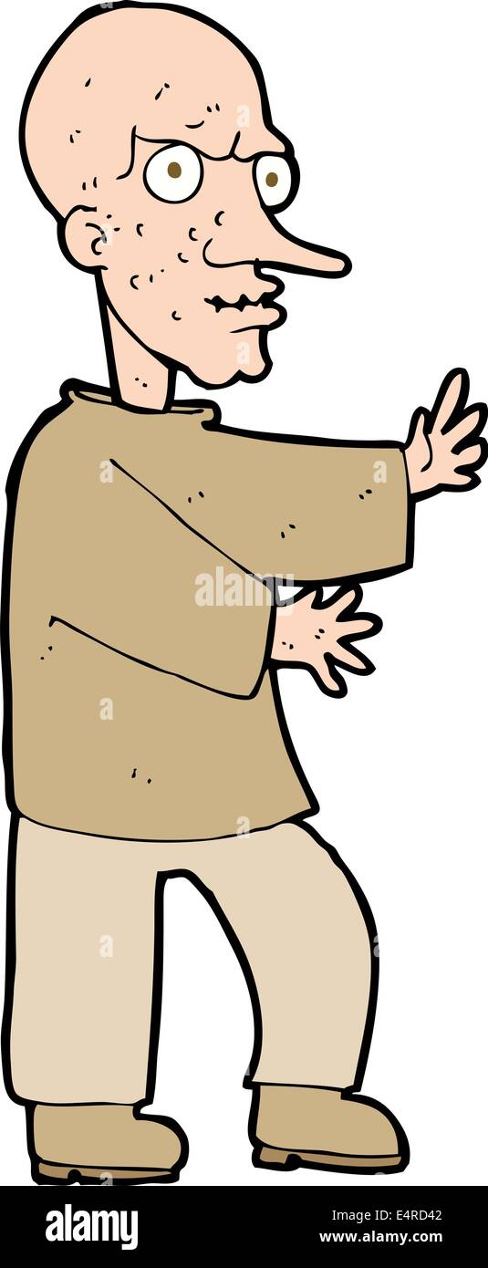 Cartoon mean looking man hi-res stock photography and images - Alamy