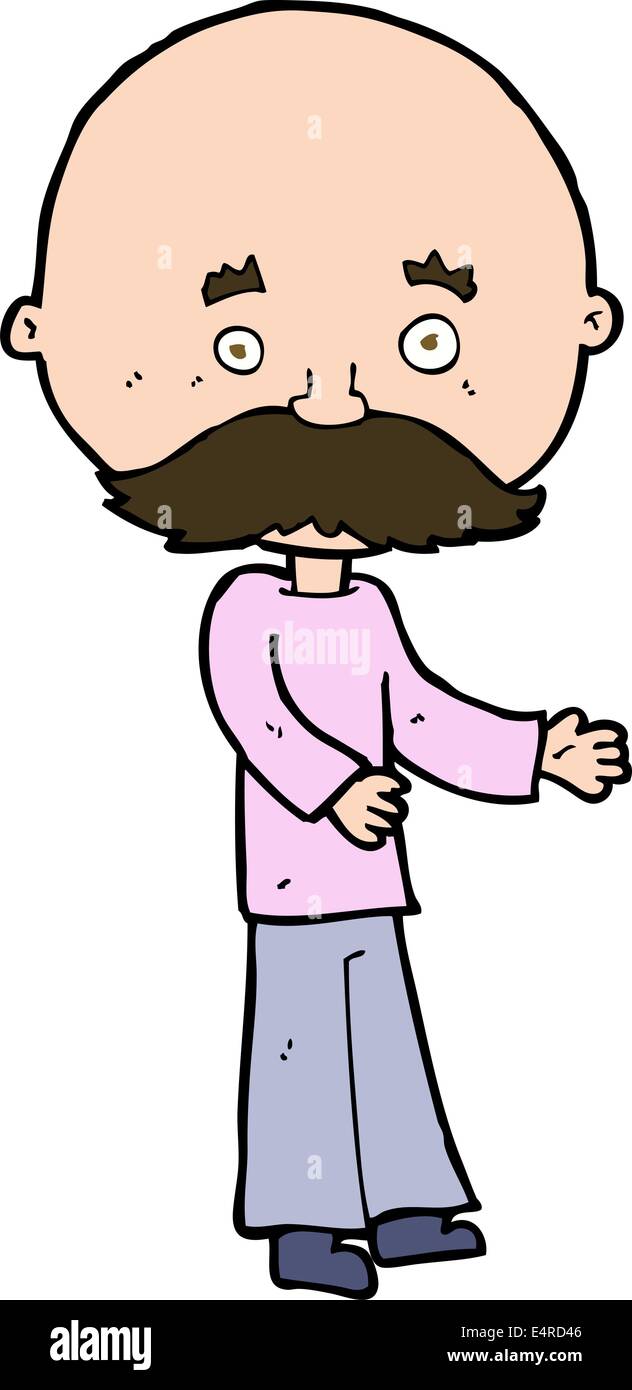 cartoon man with mustache Stock Vector Image & Art - Alamy