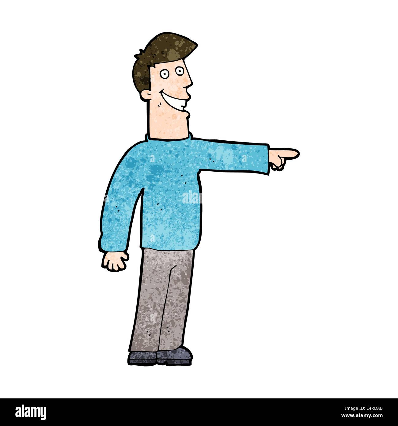 cartoon pointing man Stock Vector Image & Art - Alamy