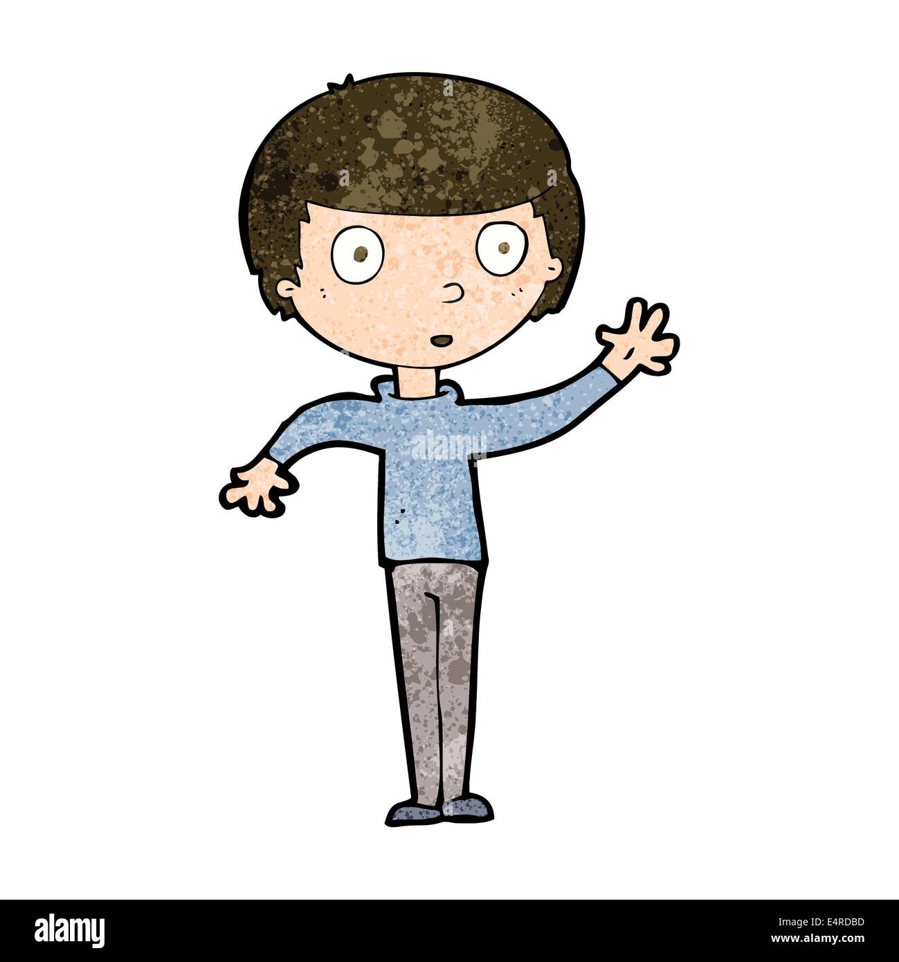 cartoon staring boy Stock Vector Image & Art - Alamy