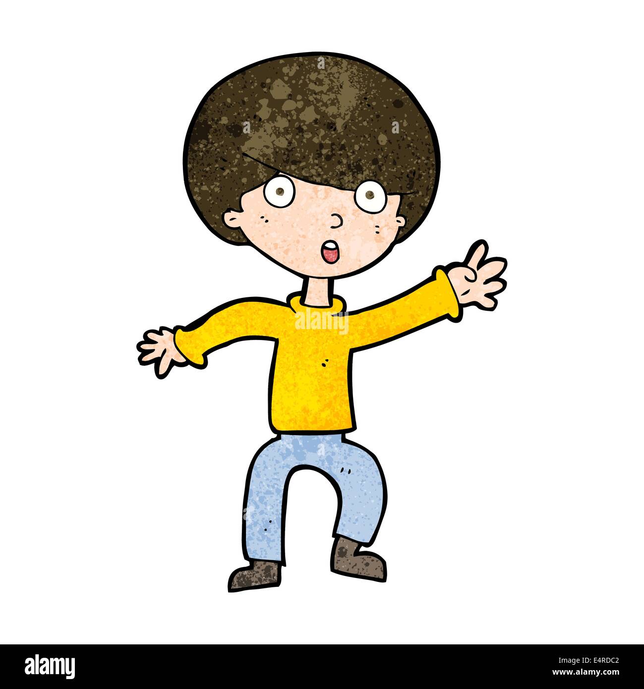 cartoon panicking boy Stock Vector Image & Art - Alamy