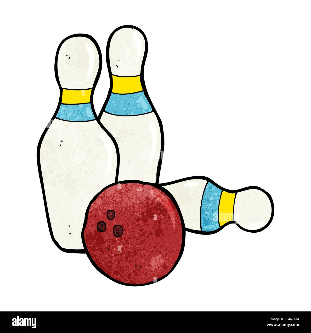 ten pin bowling cartoon Stock Vector Image & Art - Alamy