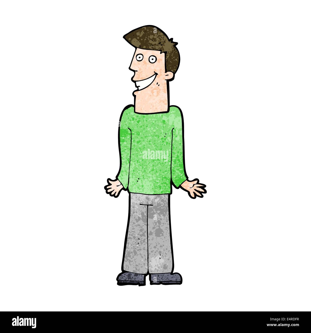 cartoon man shrugging shoulders Stock Vector Image & Art - Alamy