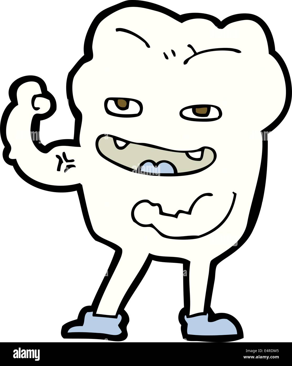 cartoon strong healthy tooth Stock Vector Image & Art - Alamy