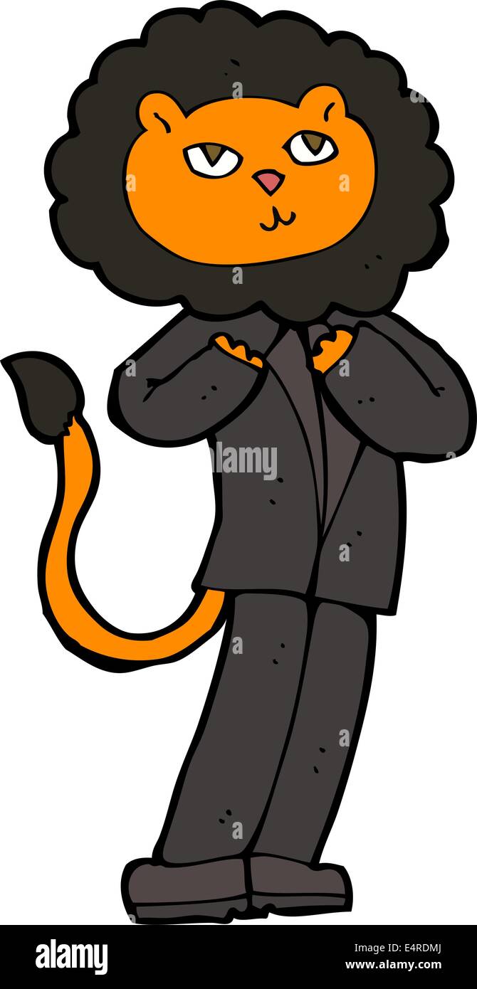 cartoon lion businessman Stock Vector Image & Art - Alamy