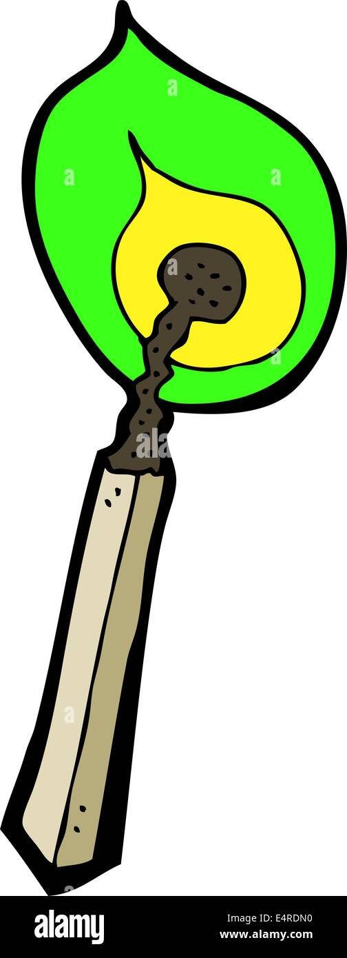 cartoon burning match Stock Vector Image & Art - Alamy