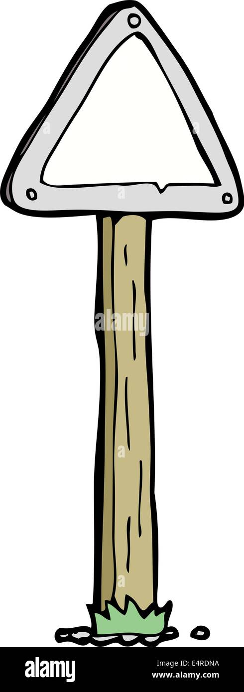 cartoon road sign Stock Vector Image & Art - Alamy