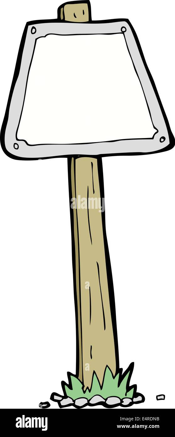 cartoon road sign Stock Vector Image & Art - Alamy