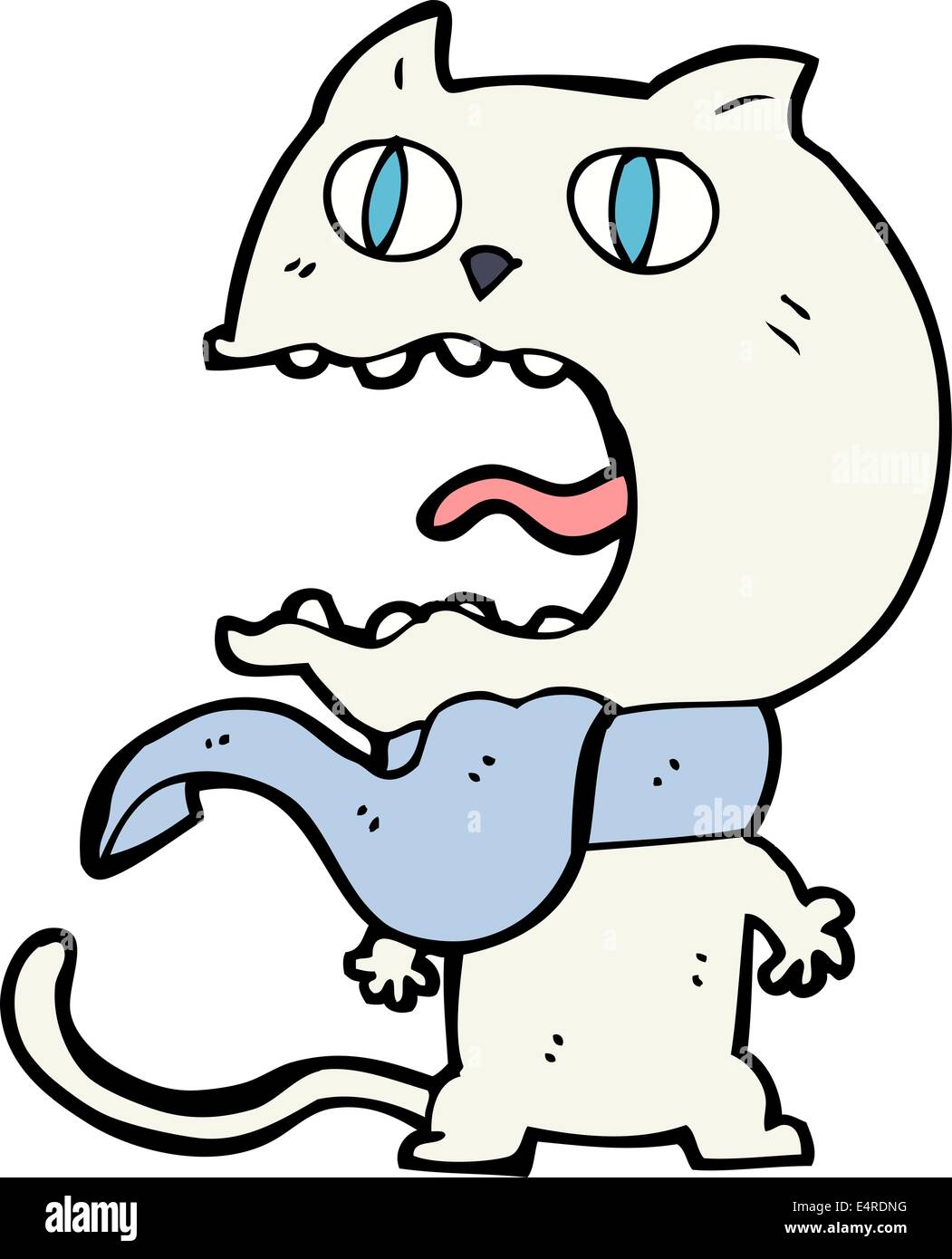 cartoon frightened cat Stock Vector Image & Art - Alamy