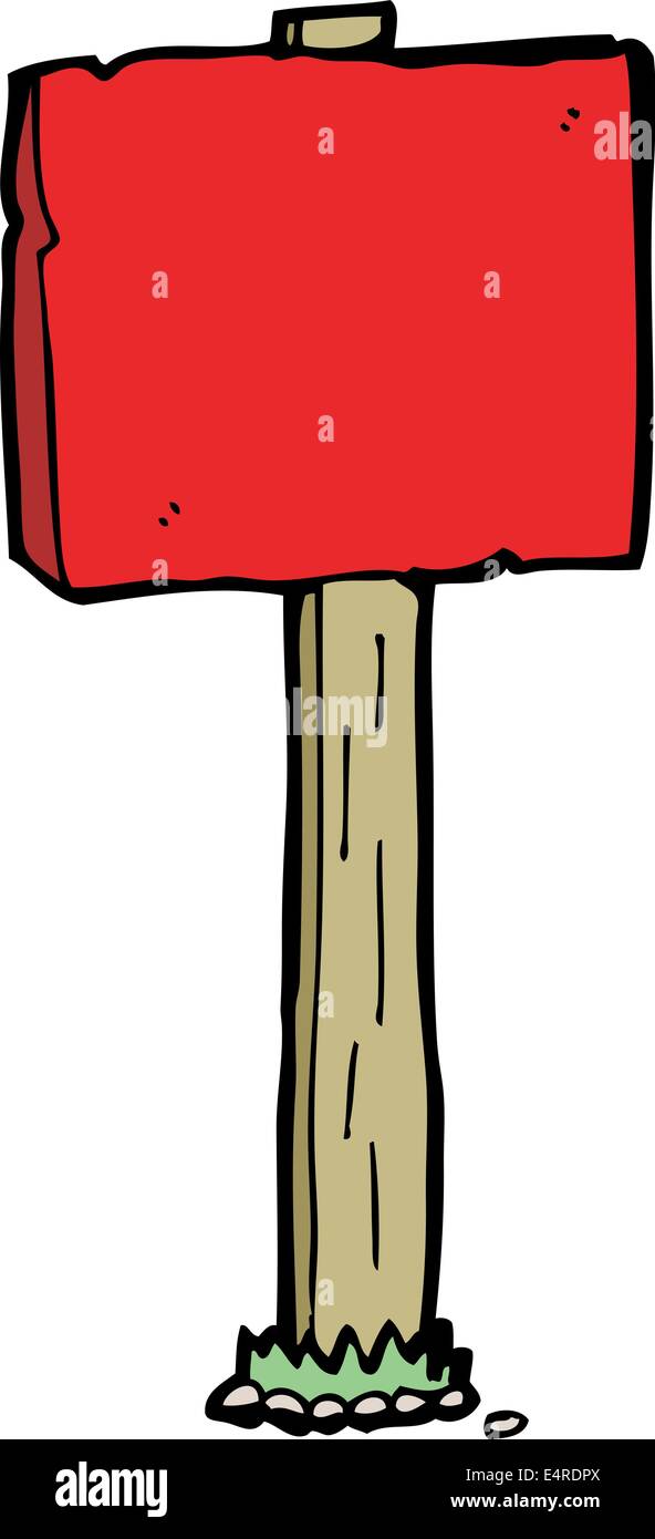 cartoon sign post Stock Vector Image & Art - Alamy