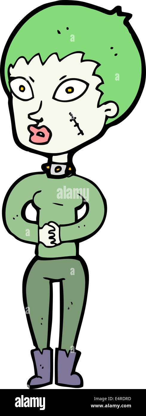 cartoon zombie girl Stock Vector Image & Art - Alamy