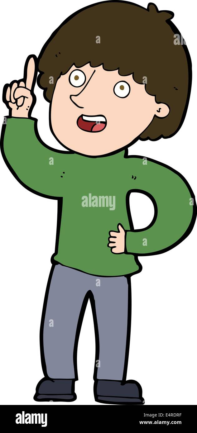 cartoon man with idea Stock Vector Image & Art - Alamy