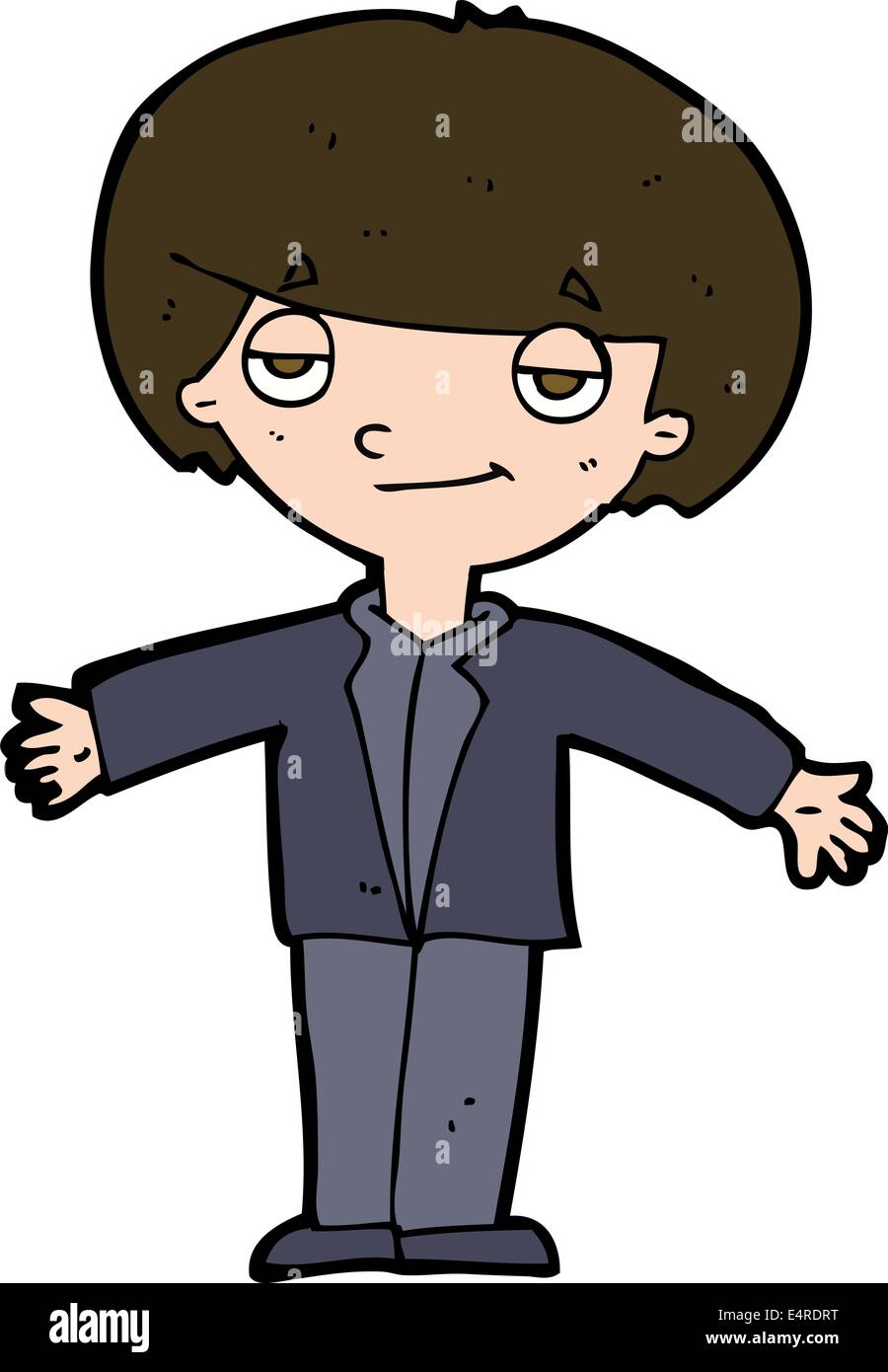 cartoon smug boy Stock Vector Image & Art - Alamy