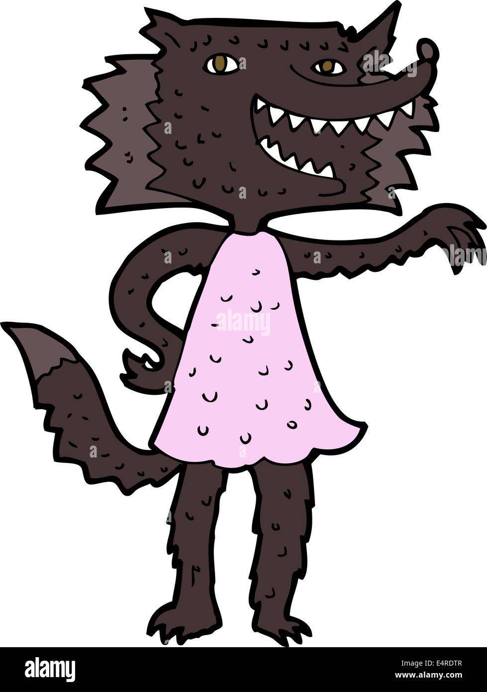 Cartoon wolf girl hi-res stock photography and images - Alamy