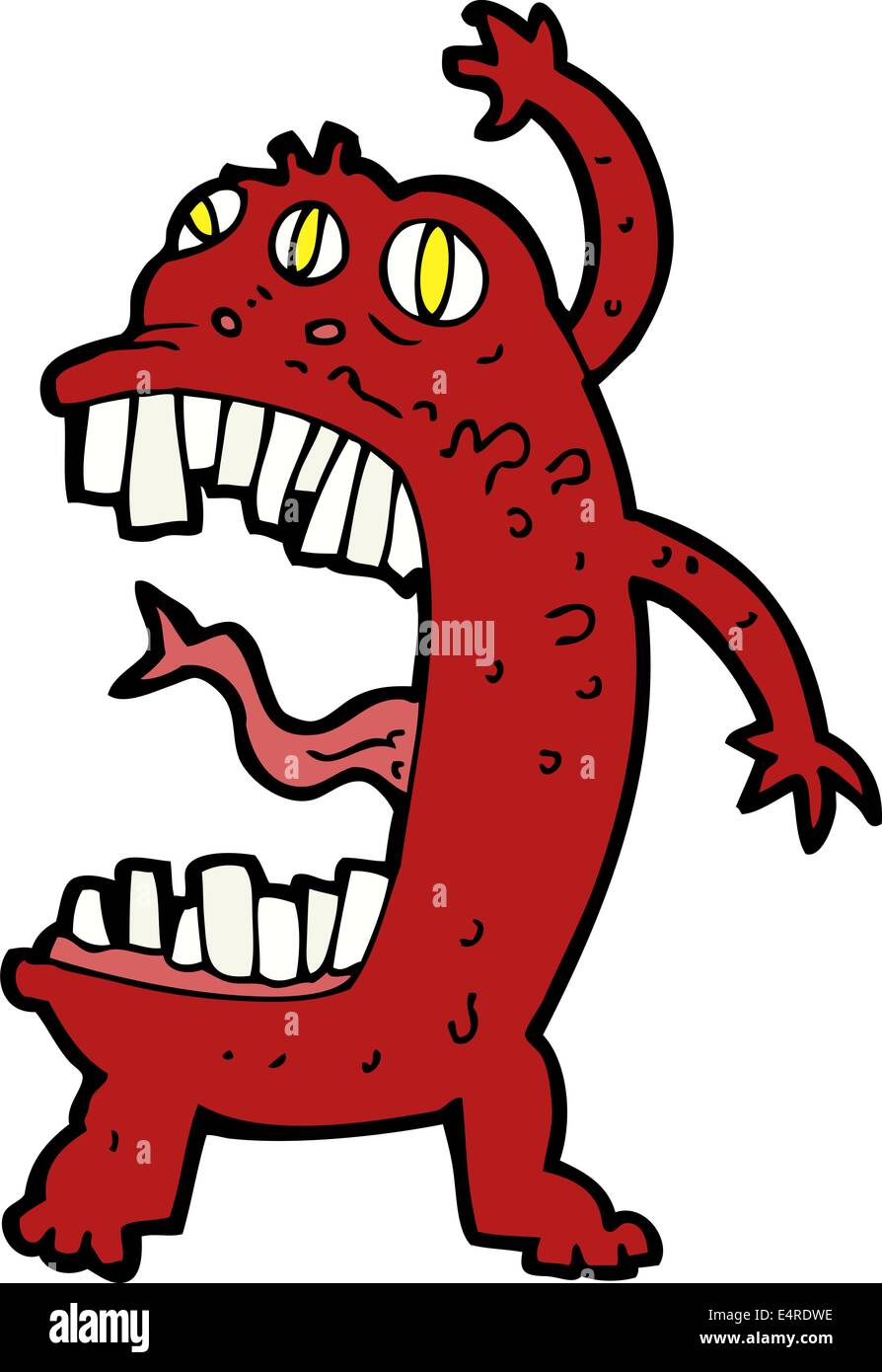 cartoon crazy monster Stock Vector Image & Art - Alamy