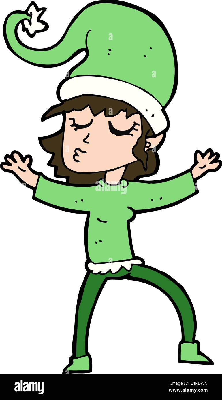 santa's helper cartoon Stock Vector Image & Art - Alamy