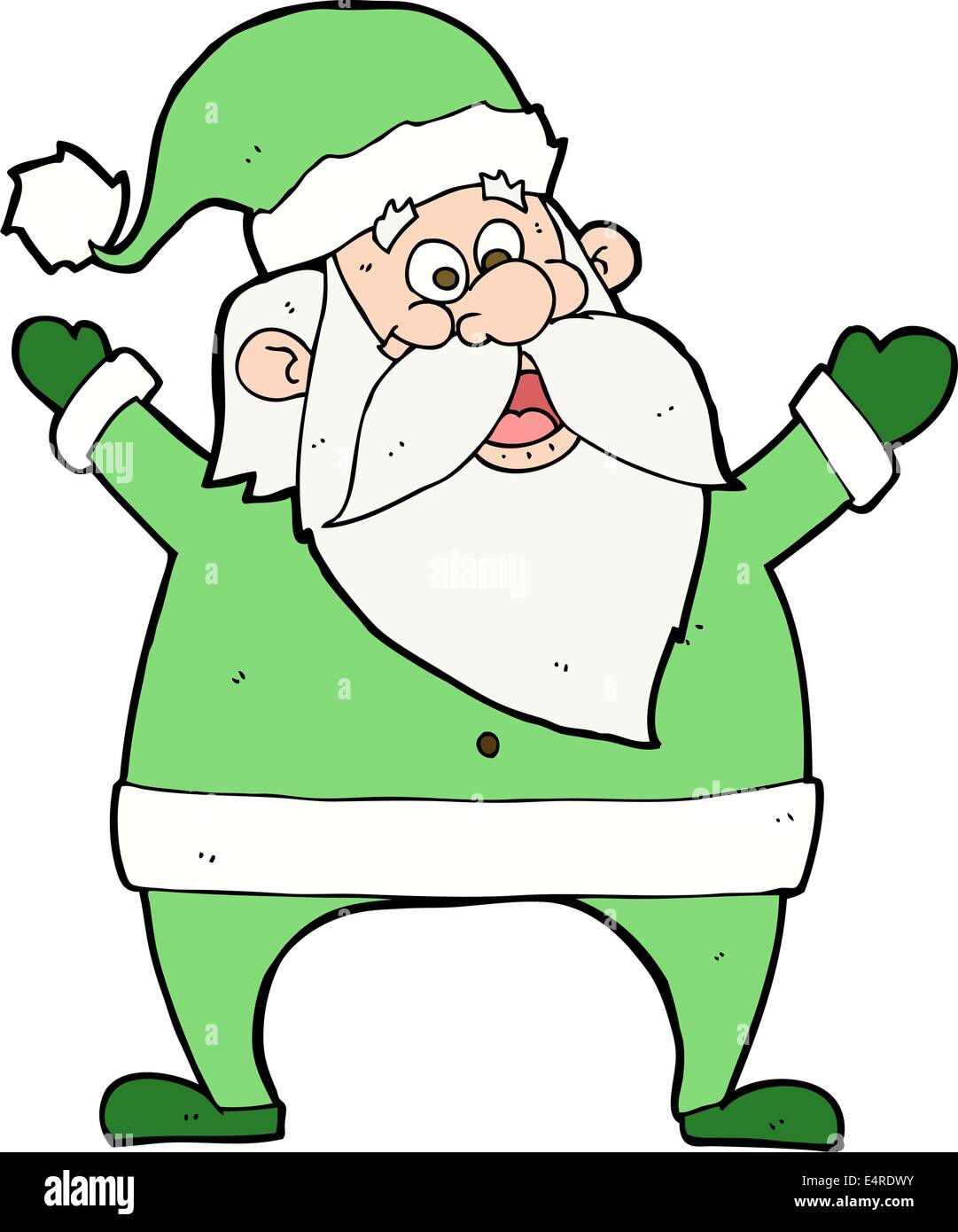 jolly santa cartoon Stock Vector Image & Art - Alamy