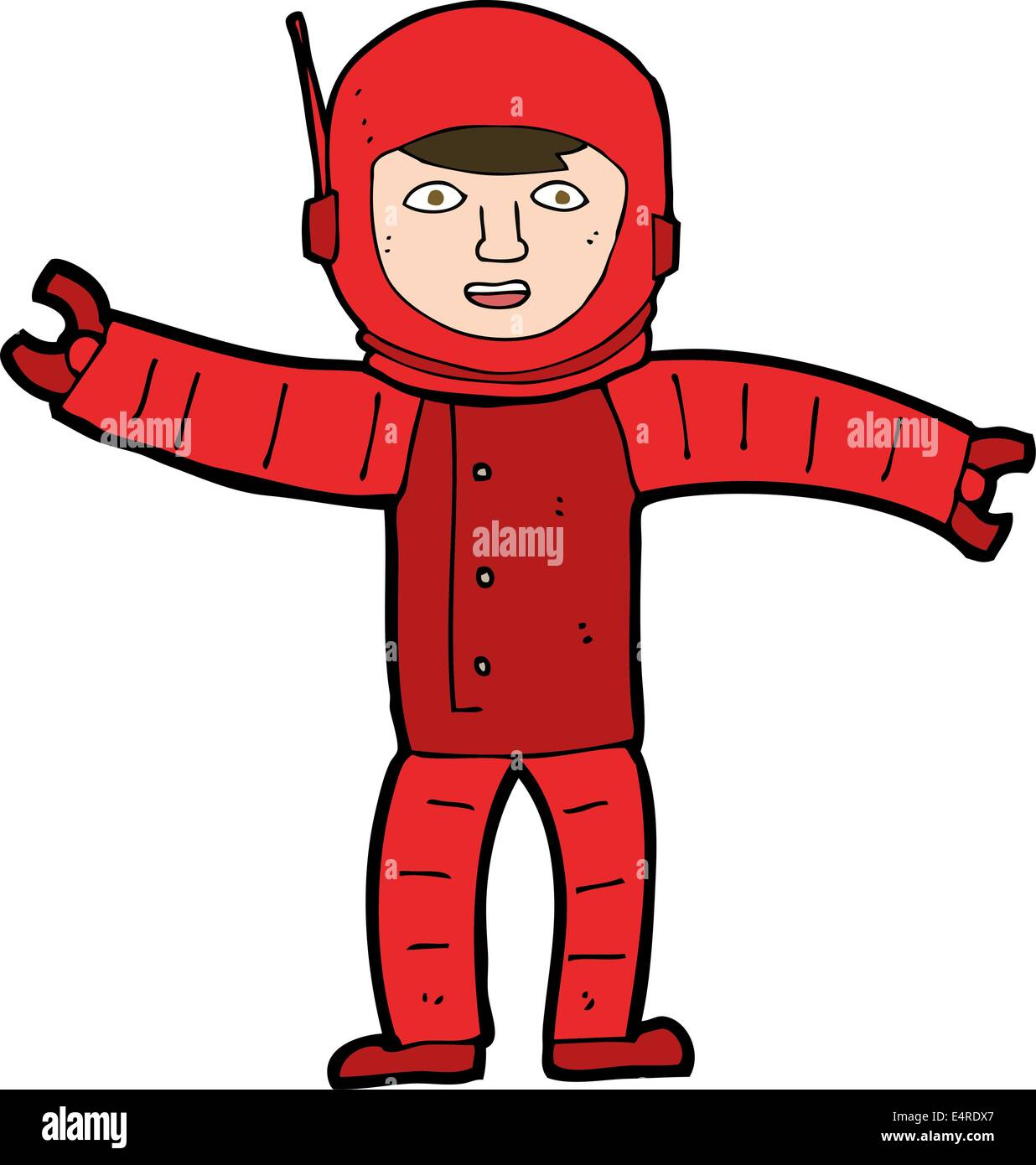 cartoon space man Stock Vector Image & Art - Alamy