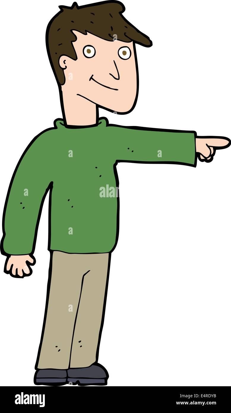 cartoon man pointing Stock Vector Image & Art - Alamy