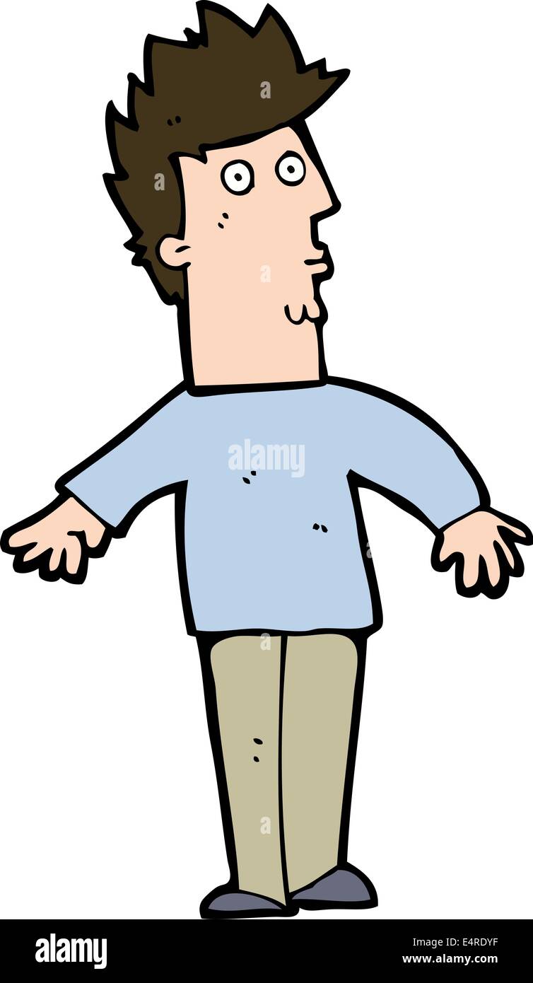 cartoon surprised man Stock Vector Image & Art - Alamy