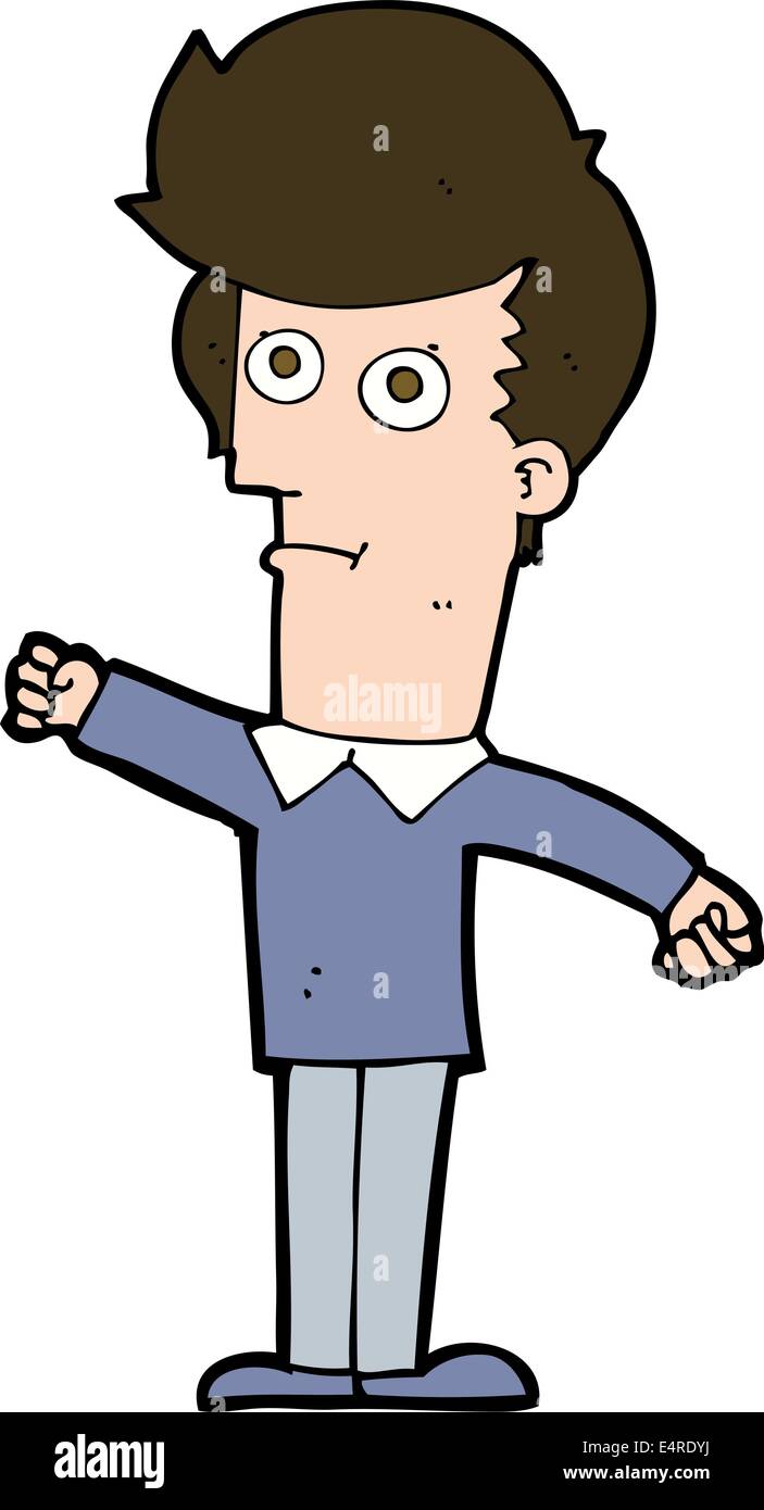 cartoon man punching Stock Vector Image & Art - Alamy
