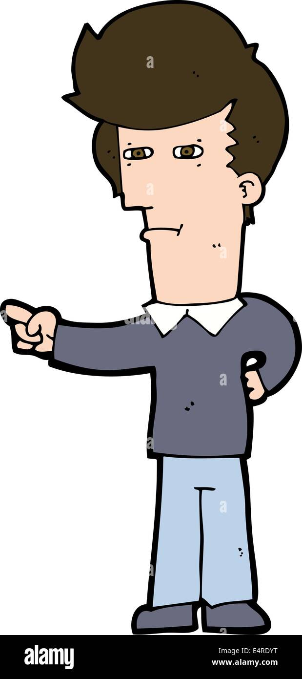 cartoon man pointing Stock Vector Image & Art - Alamy