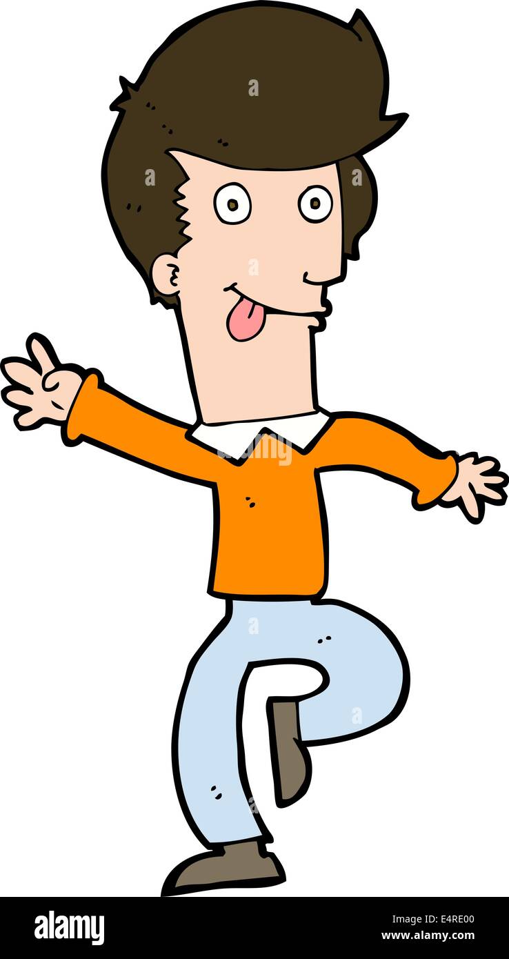 cartoon man dancing Stock Vector Image & Art - Alamy