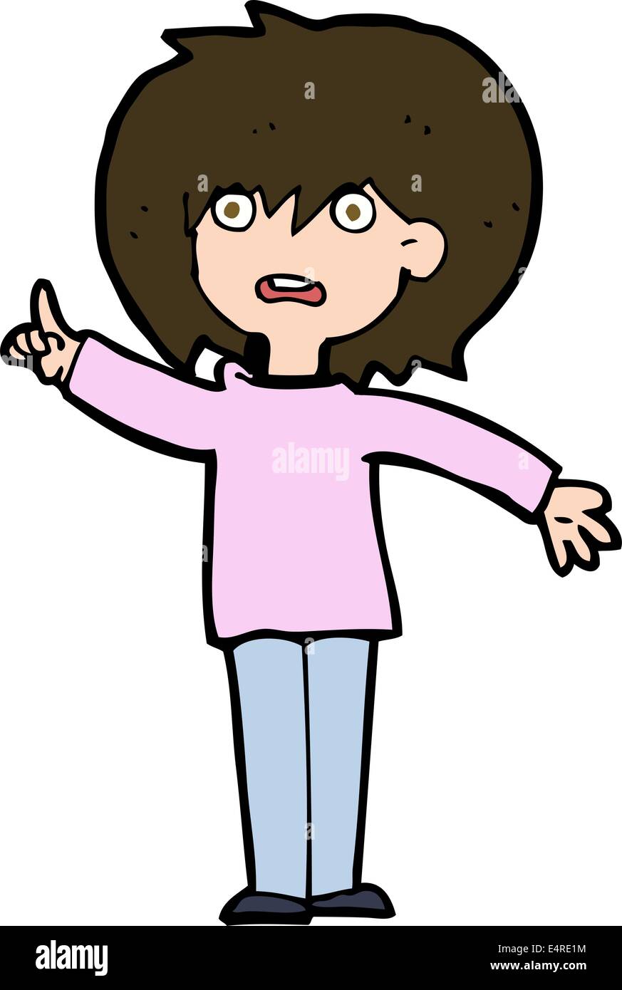 cartoon woman asking question Stock Vector Image & Art - Alamy