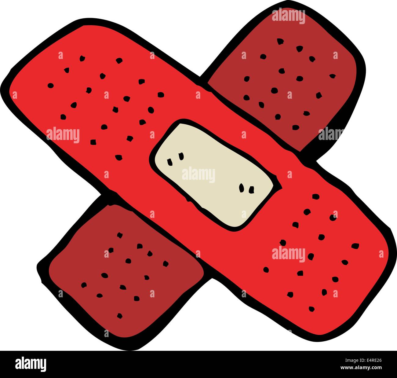 Crossed plaster Stock Vector Images - Alamy