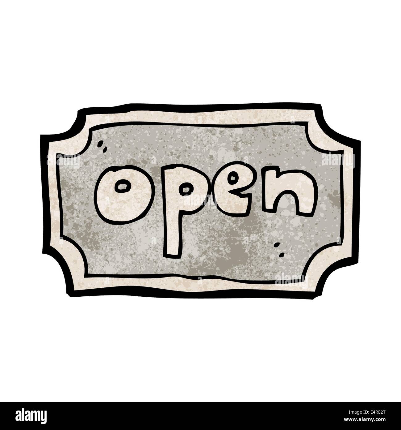 cartoon open sign Stock Vector Image & Art - Alamy