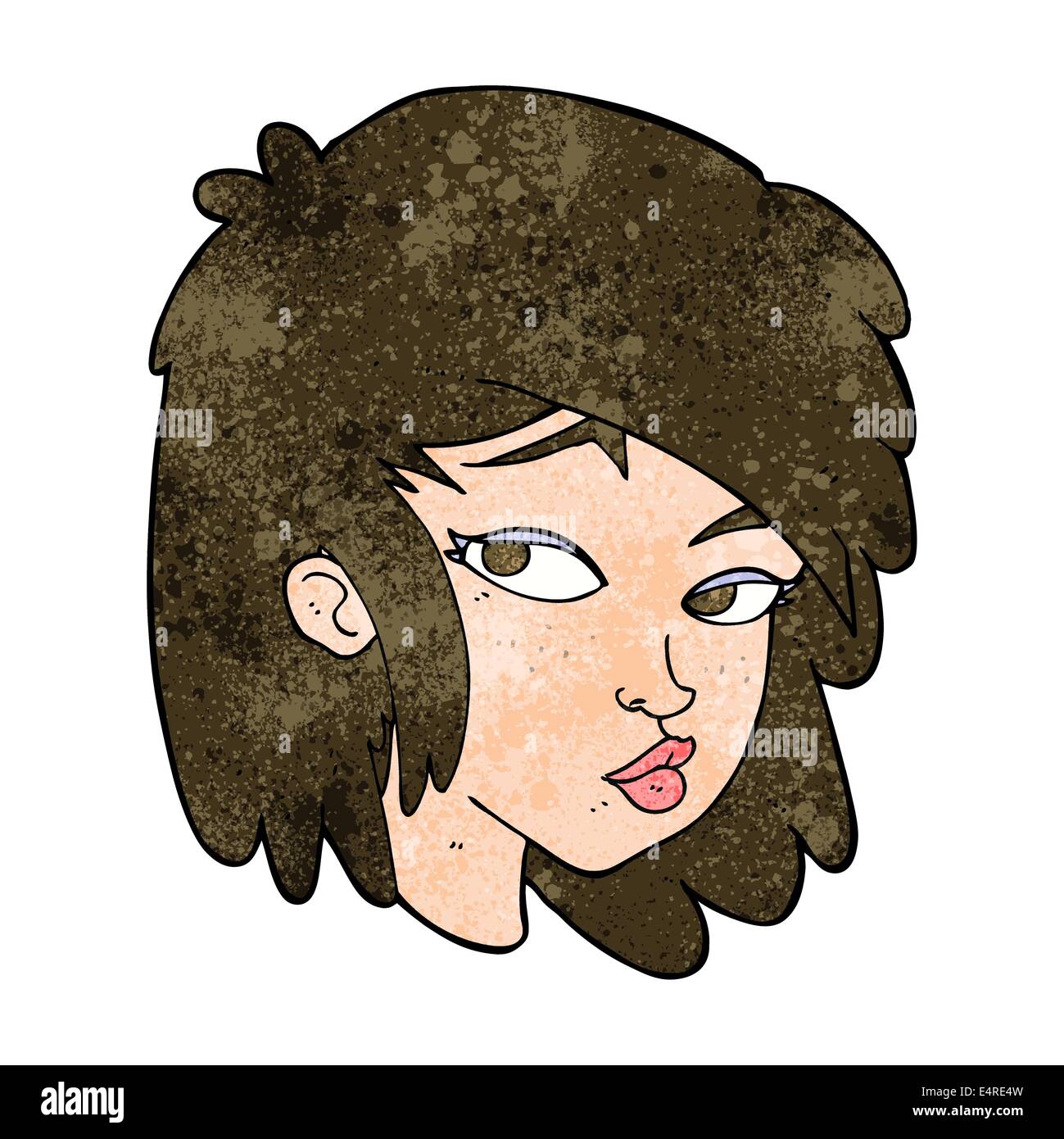 cartoon curious woman Stock Vector Image & Art - Alamy