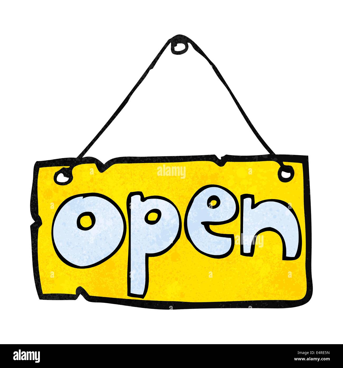 cartoon open shop sign Stock Vector Image & Art - Alamy