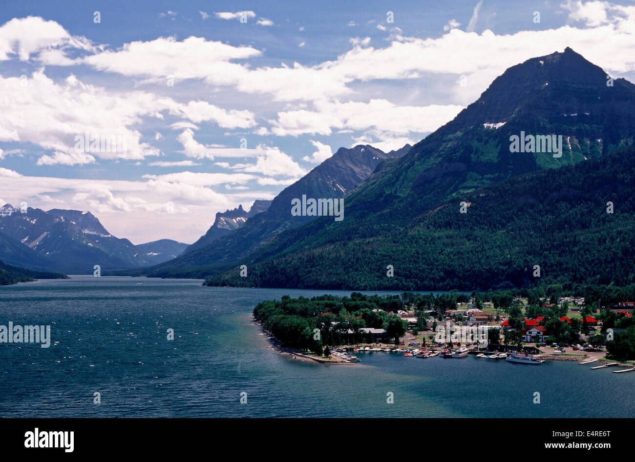 Waterton townsite,Waterton Lakes National Park,Alberta Stock Photo - Alamy