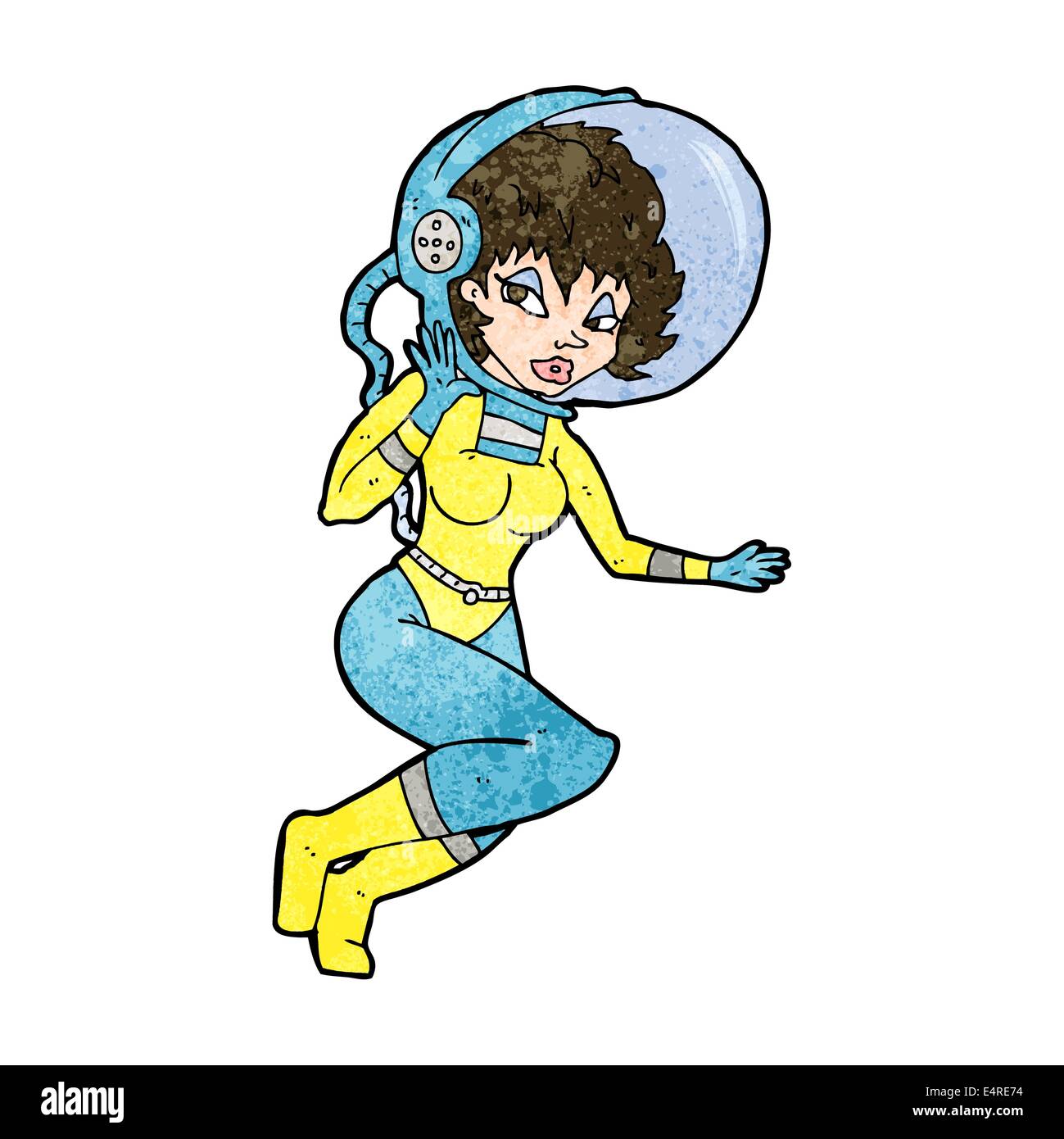 cartoon space woman Stock Vector Image & Art - Alamy