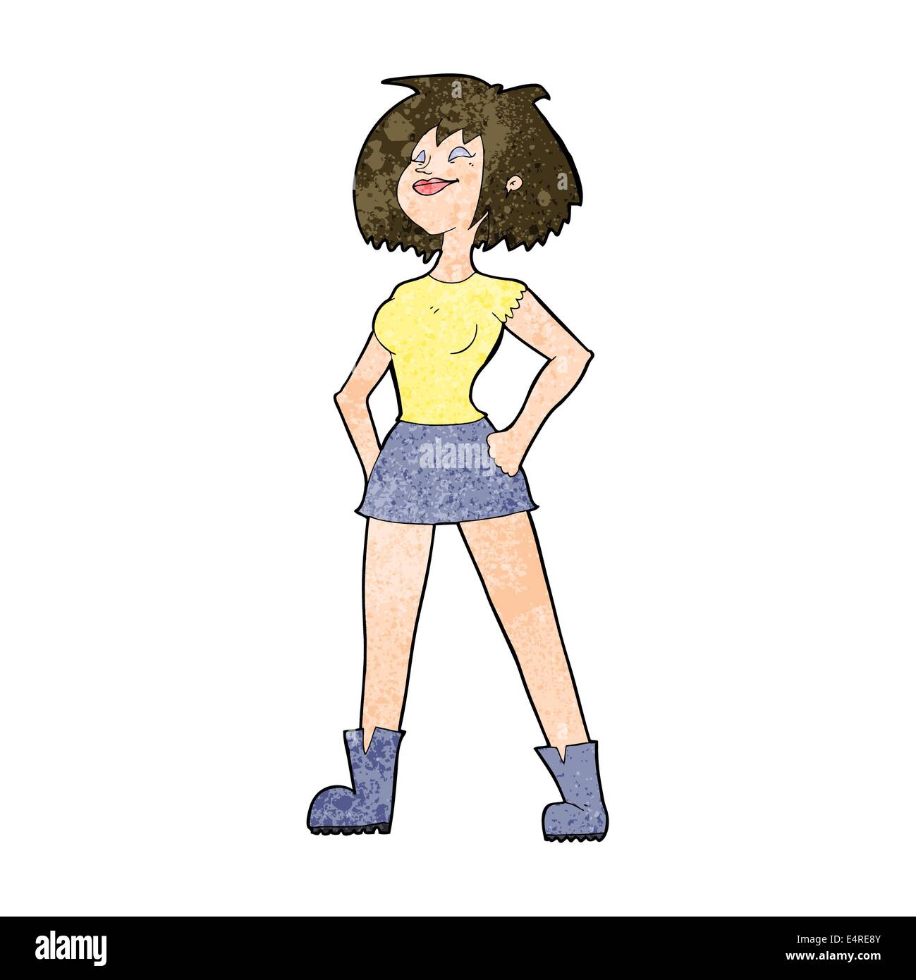 cartoon capable woman Stock Vector Image & Art - Alamy