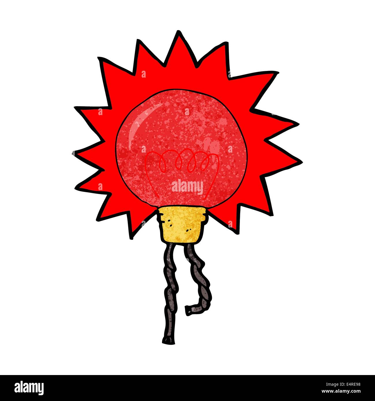 cartoon red light bulb Stock Vector Image & Art - Alamy
