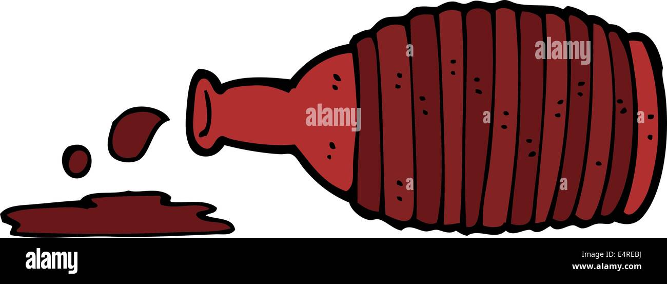 cartoon spilled bottle Stock Vector Image & Art - Alamy