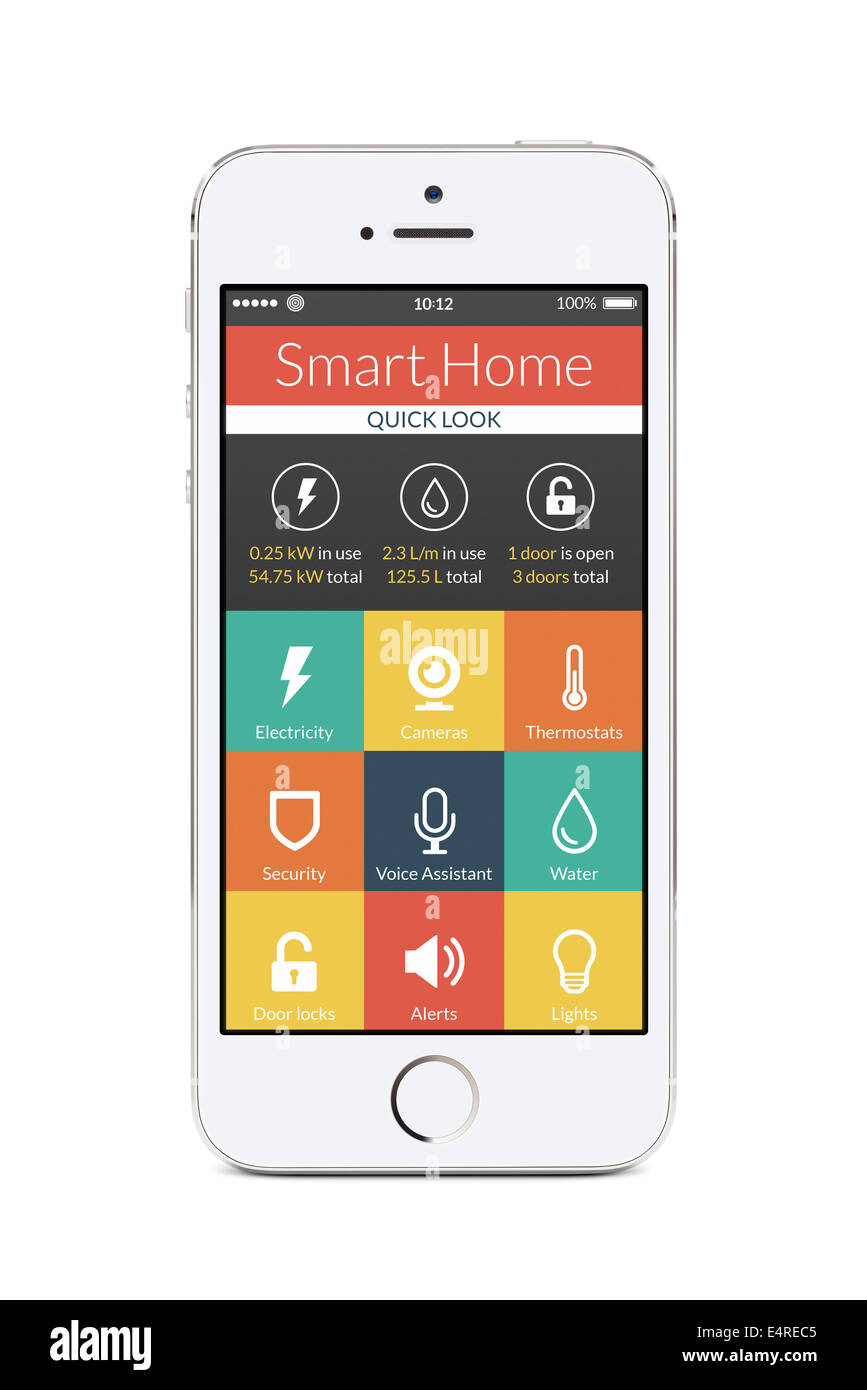 Smart home apps on Cut Out Stock Images & Pictures - Alamy