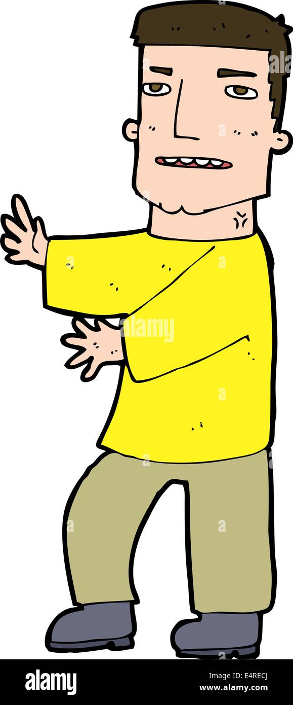 cartoon man gesturing Stock Vector Image & Art - Alamy
