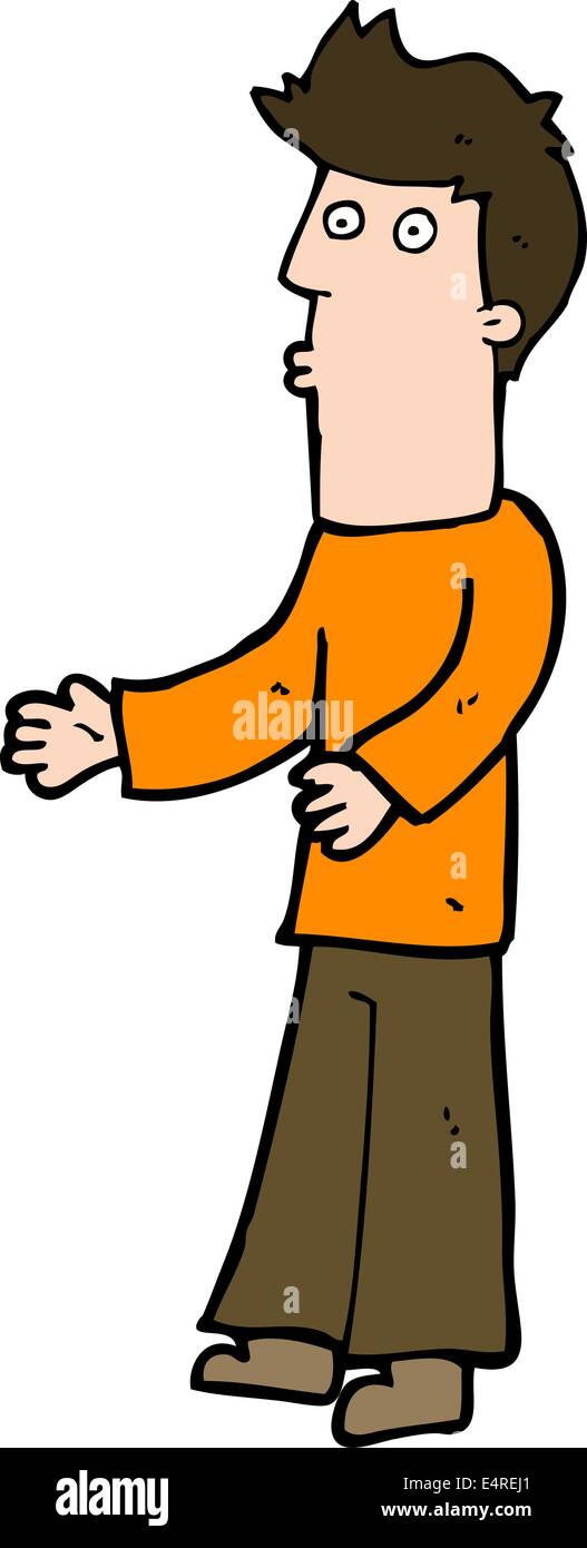 cartoon man explaining Stock Vector Image & Art - Alamy