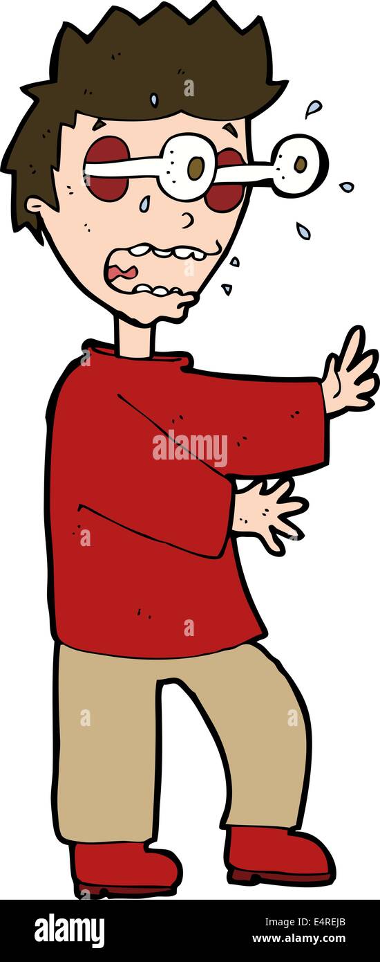 cartoon terrified boy Stock Vector Image & Art - Alamy