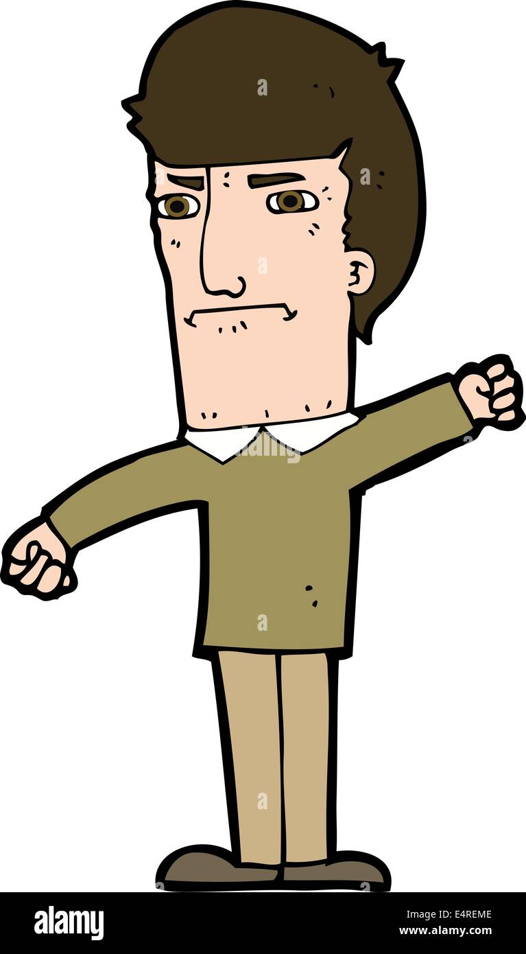 cartoon angry man Stock Vector Image & Art - Alamy