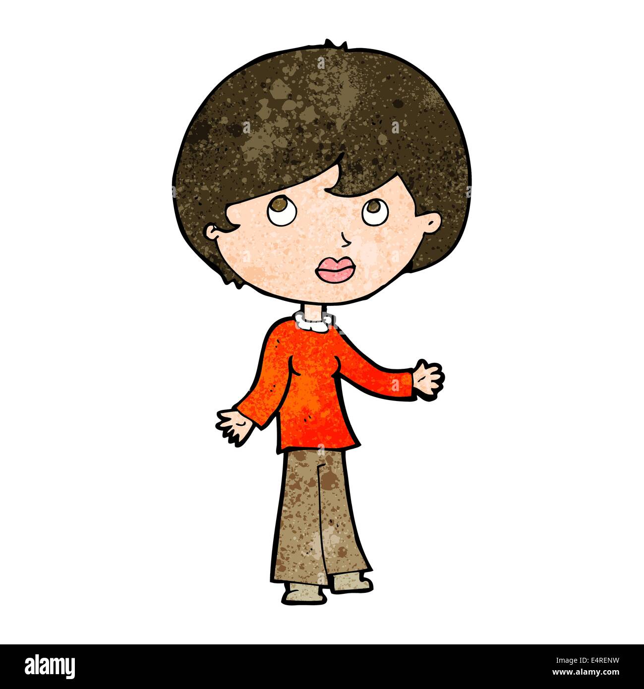 cartoon woman thinking Stock Vector Image & Art - Alamy