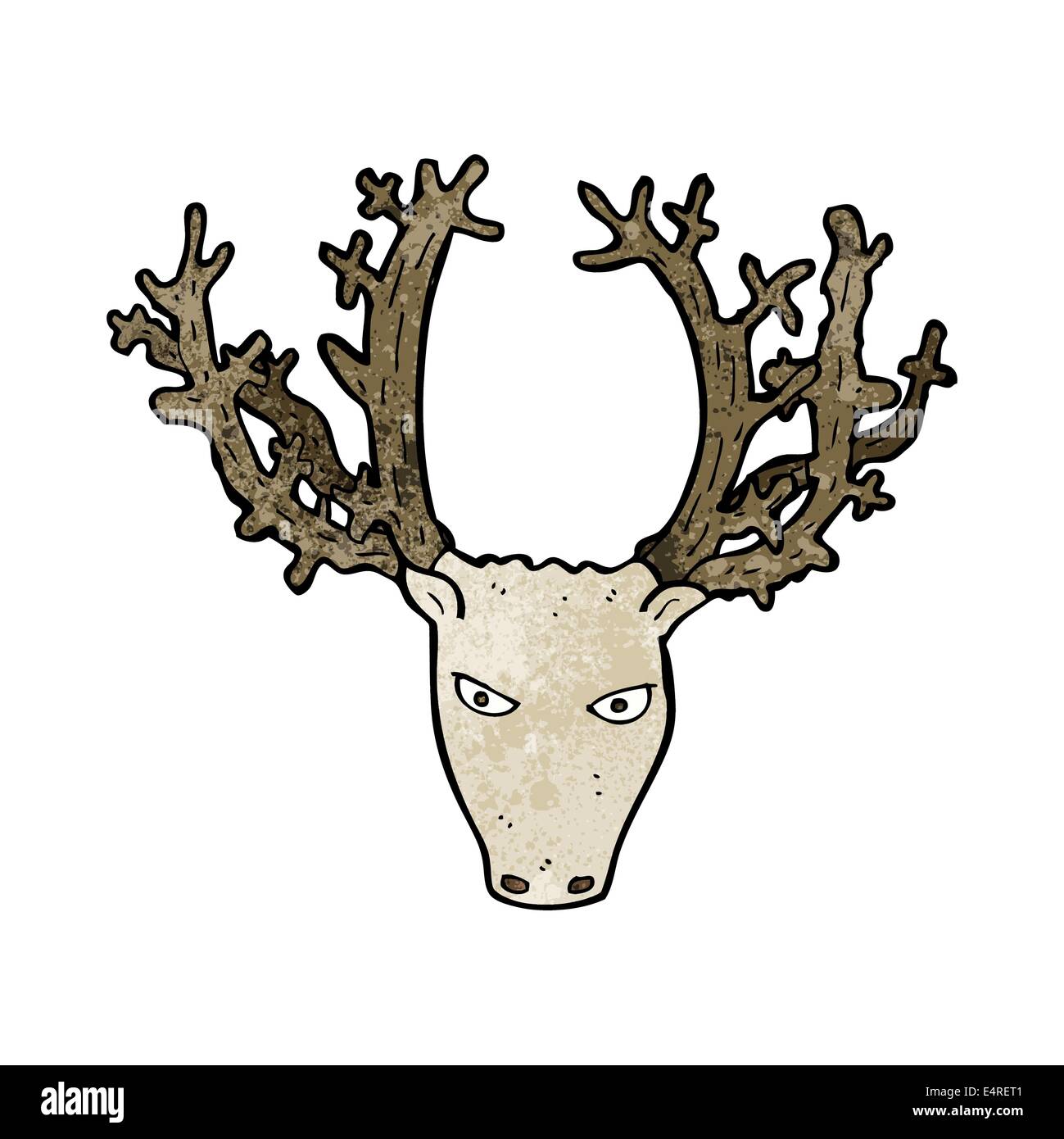 Cartoon Stag Head Stock Vector Image And Art Alamy