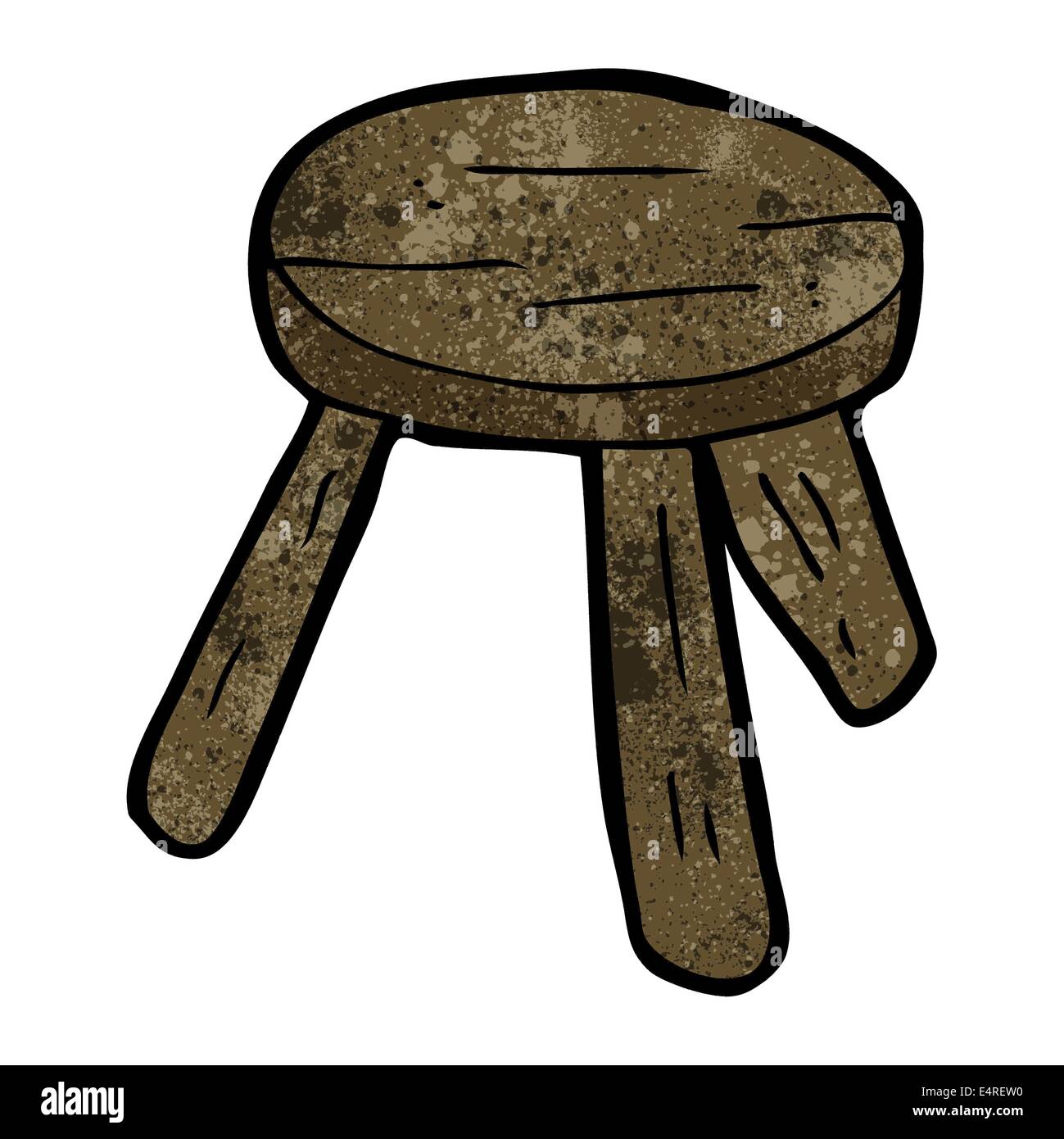 cartoon wooden stool Stock Vector Image & Art - Alamy