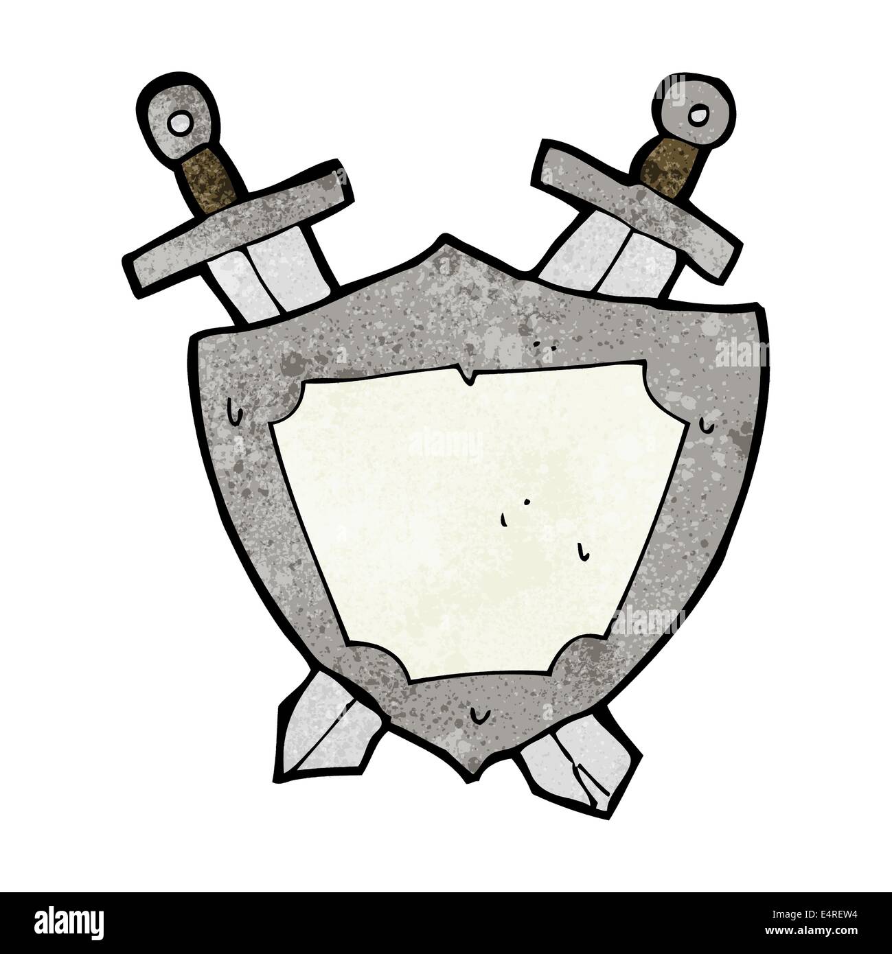 Cartoon shield and swords Stock Vector Images - Alamy
