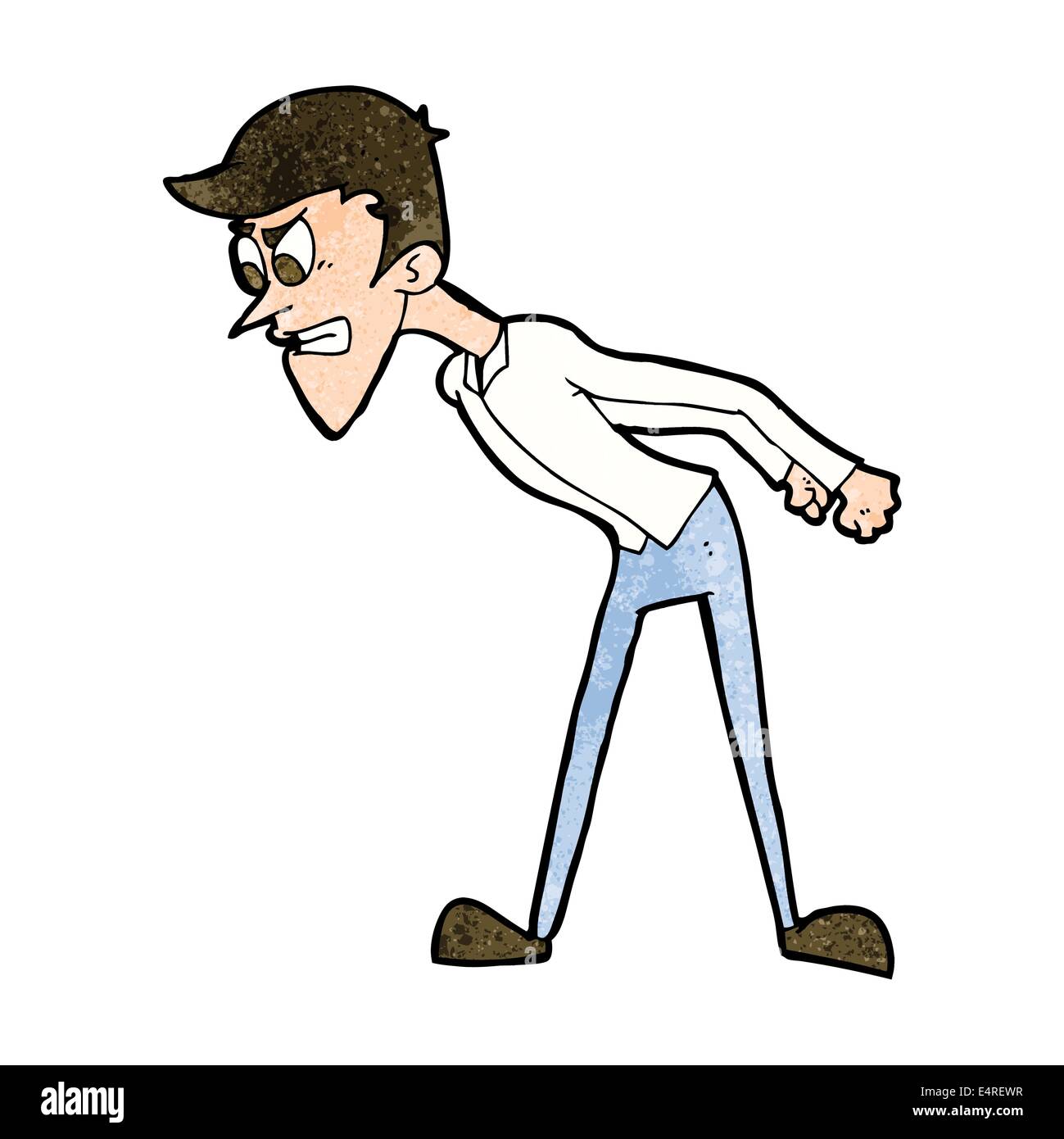 cartoon angry man Stock Vector Image & Art - Alamy