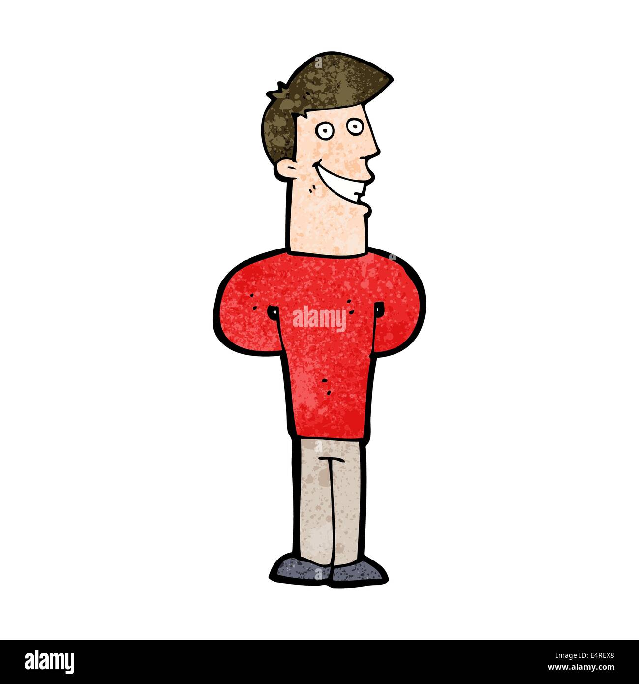 cartoon grinning man Stock Vector Image & Art - Alamy